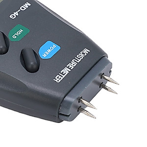 Eujgoov MD‑4G Moisture Meter with LCD display and Reading Lock Function for Wood Fiber Items