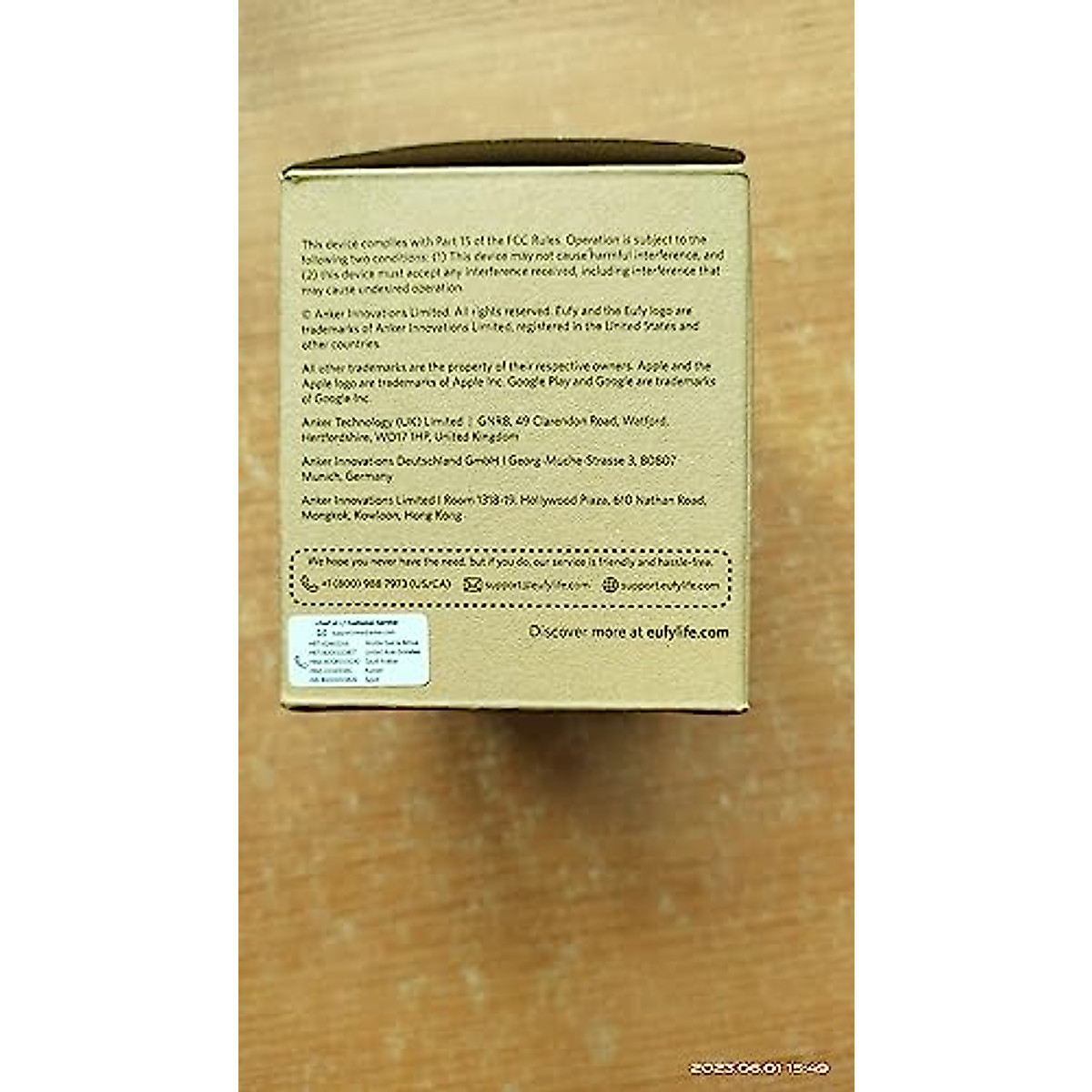 eufy by Anker, Lumi Stick-On Night Light, Warm White LED, Motion Sensor, Bedroom, Bathroom, Kitchen, Hallway, Stairs, Energy Efficient, Compact, 3-Pack