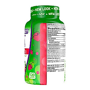 vitafusion Extra Strength Vitamin D3 Gummy, Strawberry Flavored Bone and Immune System Support (1) 120 Count