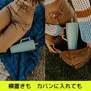 Blue Mate Era Blue Agave 30 oz (880 ml) Vacuum Straw Tumbler, Ice Will Remain Even Over 24 Hours! Incredible Cold Retention, Locking Lid That Won't Leak Even Upside Down, Can Be Used for Carbonation,