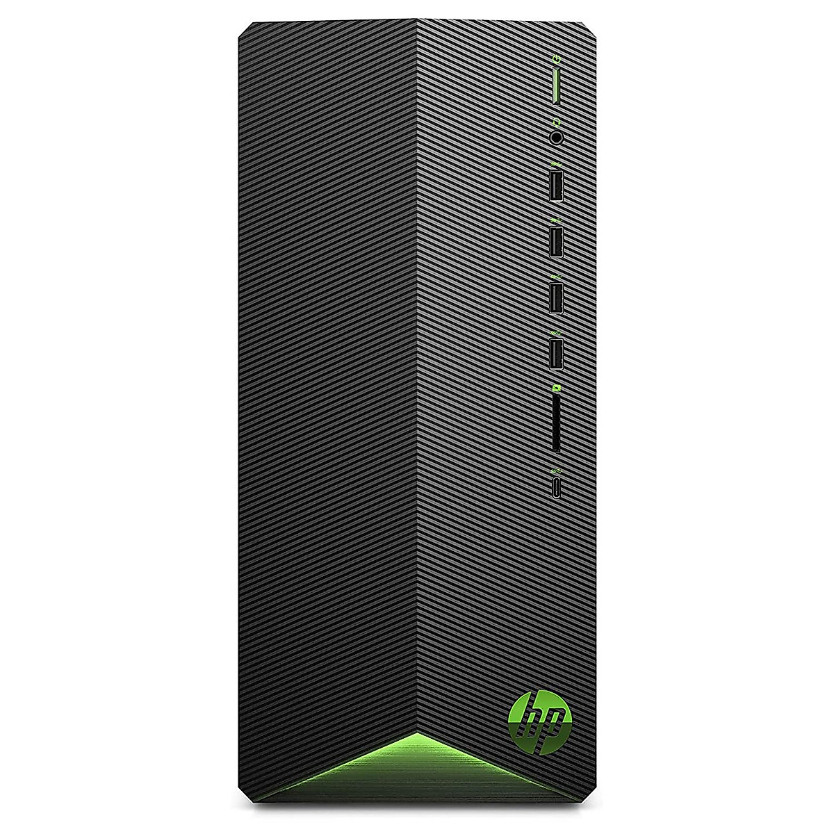 HP Pavilion Gaming Desktop PC, AMD Ryzen 7 5700G Processor, NVIDIA GeForce RTX 2060 Graphic, 32GB RAM, 1TB SSD + 1TB HDD, WiFi, Bluetooth, Windows 11 Pro，ARIMOOZ