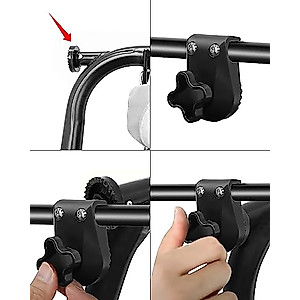 2 Pcs Garden Swing Plastic Fittings, Swing Frame Plastic Fitting to Attach Canopy Frame to Swing Frame, Match Diameter 20-23mm Swing Chair Frame Interface