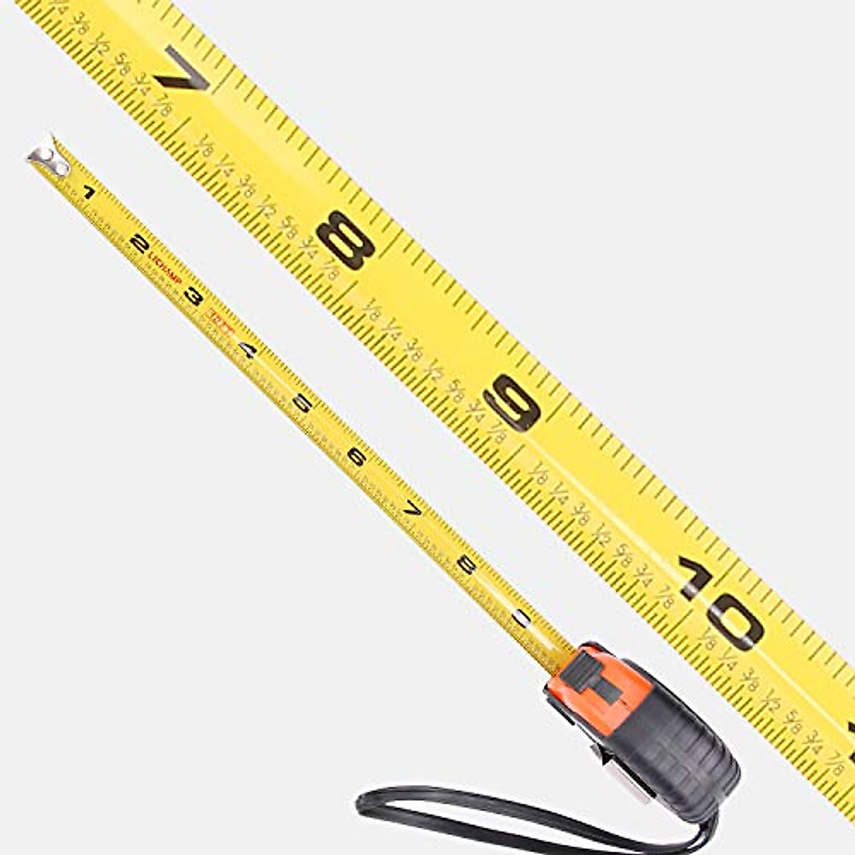 LICHAMP Tape Measure 12 ft, 8 Pack Bulk Easy Read Measuring Tape Retractable with Fractions 1/8, Measurement Tape 12-Foot by 1/2-Inch