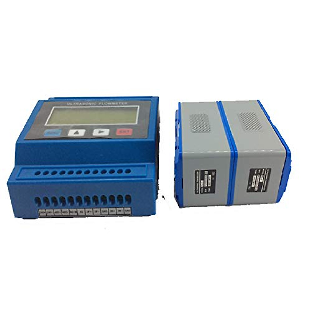 VTSYIQI TUF-2000M-TS-2 Ultrasonic Flow Meter with Power Adapter DN15-100mm 0.59-3.93in Clamp On Transducers Flowmeter