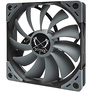Kaze Flex 120 High Air Flow PC Case Fan, Fluid Dynamic Bearing,120mm x 25mm (PWN 4-pin, 1200RPM)