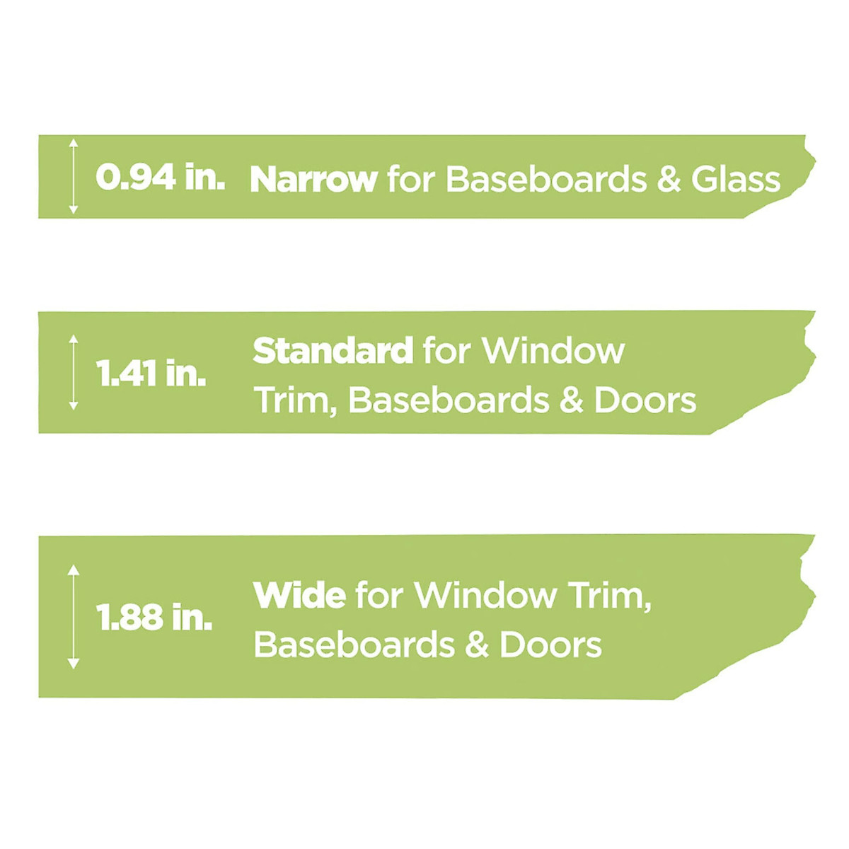 Scotch Painter's Tape 2060-1A 2060 Masking Tape, 1-Inch by 60-Yard, Green, 4 Pack