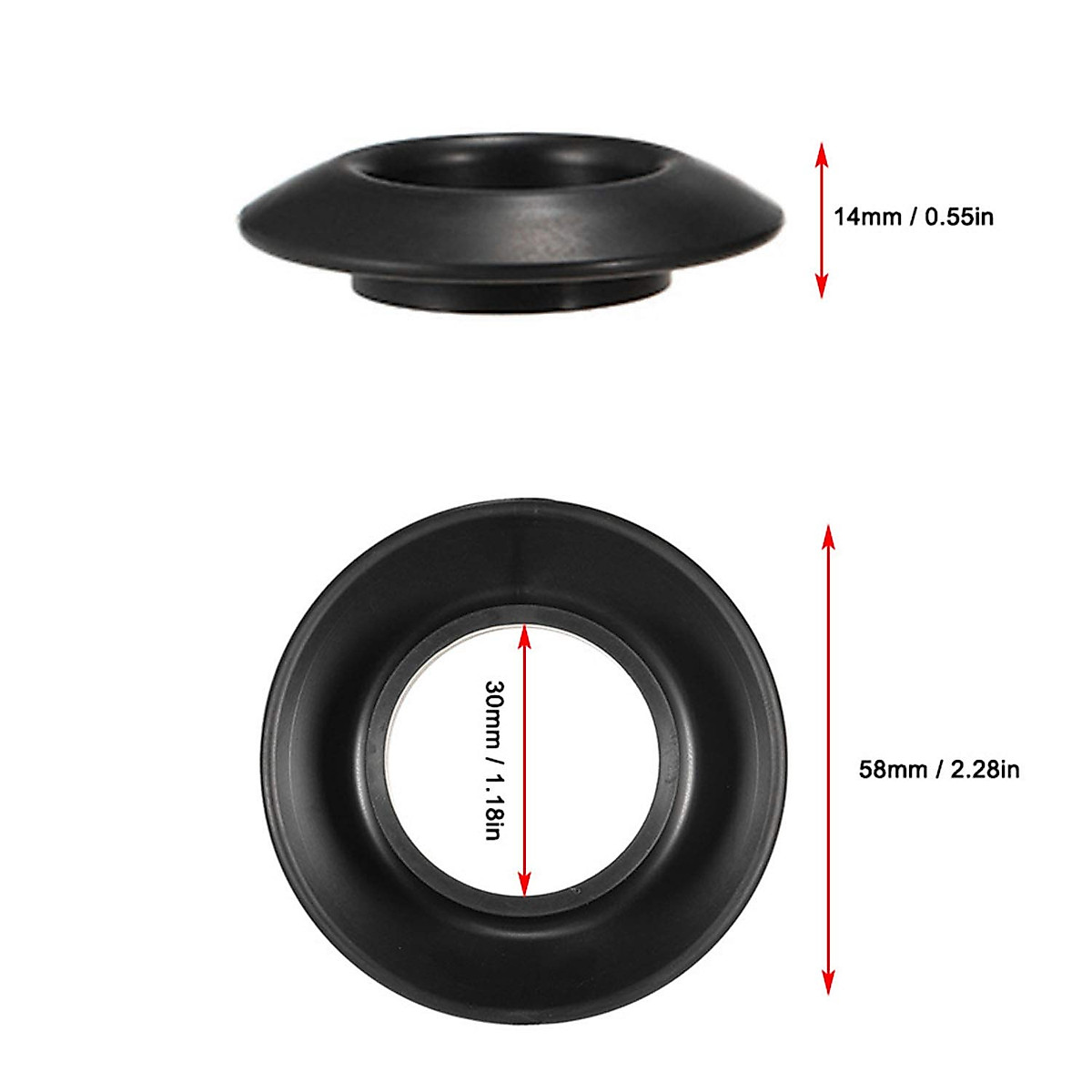 Maxmoral 4pcs Kayak Paddle Drip Rings Accessories for Canoe Raft Paddles Oar Shaft Replacement