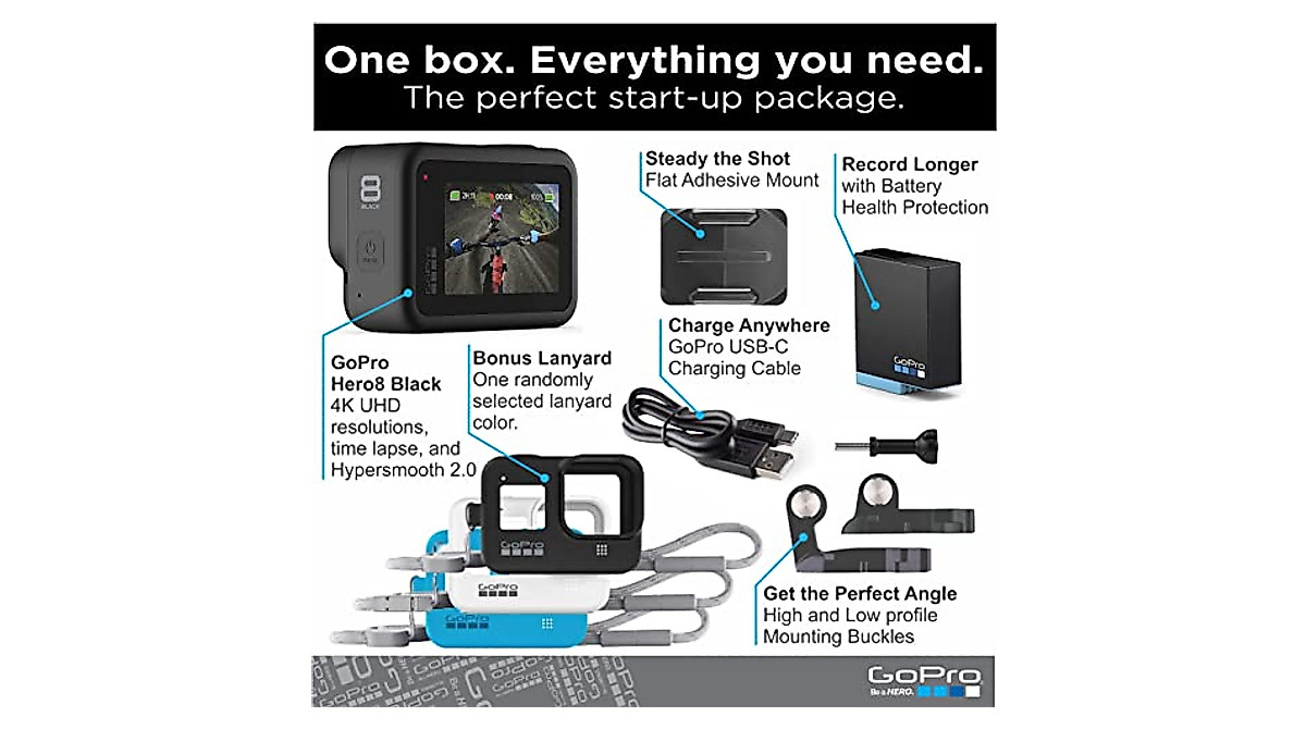 GoPro HERO8 Black Action Camera - Waterproof 4K & Live Streaming