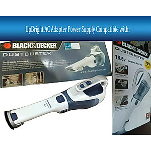 UpBright 21V AC Adapter Compatible with Black & Decker Dustbuster 15.6V DC CHV1510 Cordless Hand Vac Vacuum Cleaner B&D 15.6VDC 15.6 Volts Battery UA210010B 90560923 21VAC 100mA Power Supply Charger