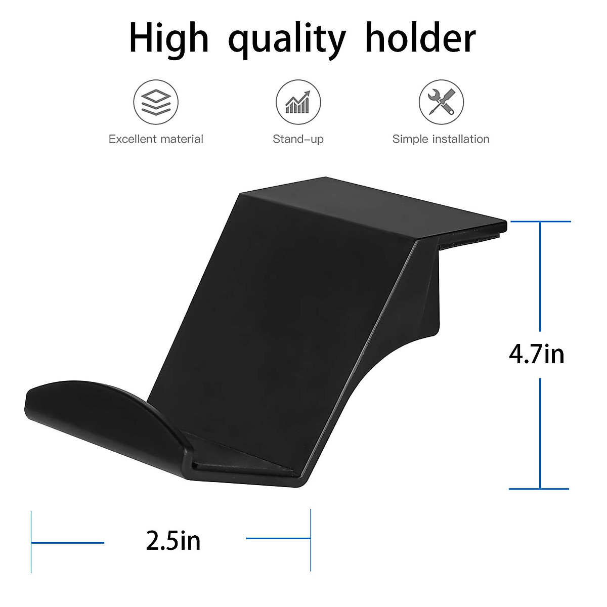 2PACK Universal Game Controller Desktop Stand Holder for Xbox ONE 360 Switch PS4 STEAM PC Nintendo, VBH Stick On Mount Computer Gamepad Accessories(Black)