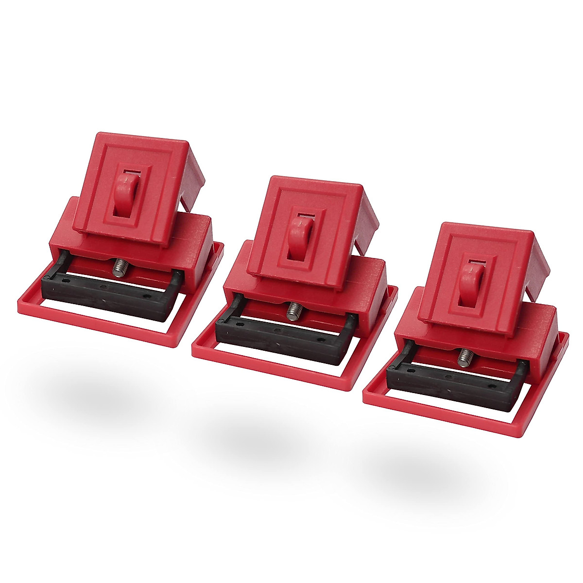 TRADESAFE Circuit Breaker Lockout Device, 3 Pack, 480/600 Volt, Clamp-on Breaker Lock Out Device, OSHA Compliant, Premium Grade, Large