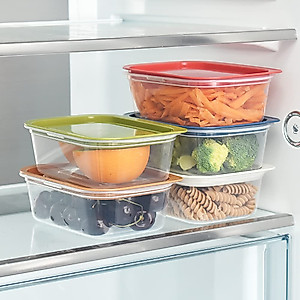 Cozihom Food Storage Containers with Lids, BPA-Free Meal Prep Storage Box, Reusable, Stackable, with Lids and Steam Vent, Microwave & Dishwasher Safe, 13Oz/400ml, Set of 5