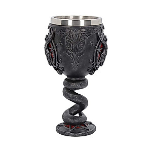 Nemesis Now Baphomet Goblet 16cm, Resin w/Stainless Steel, Black