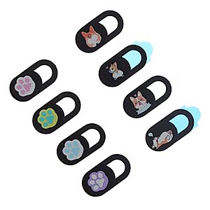 Milisten Sliding 8 PCS Camera Cover Webcam Cover Slide Laptop Privacy Cover Camera Slide Lens abs Slider Computer Webcam Slider