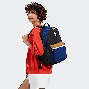 Kipling Damien Large Laptop Backpack Bla Blue Beige
