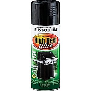 Rust-Oleum Paint 241169 High Heat Ultra Enamel Spray, Black, 12-Ounce, 12 Ounce (Pack of 1)