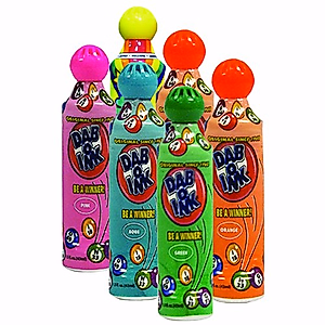 Dab-O-Ink Six Pack 1.5oz Mini Tip Assorted Bingo Dauber