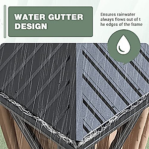 Greesum 12'x20' Hardtop Metal Gazebo, Outdoor Galvanized Steel Double Roof Canopy, Aluminum Frame Permanent Pavilion with Netting and Curtains for Lawns, Patio, Backyard and Deck