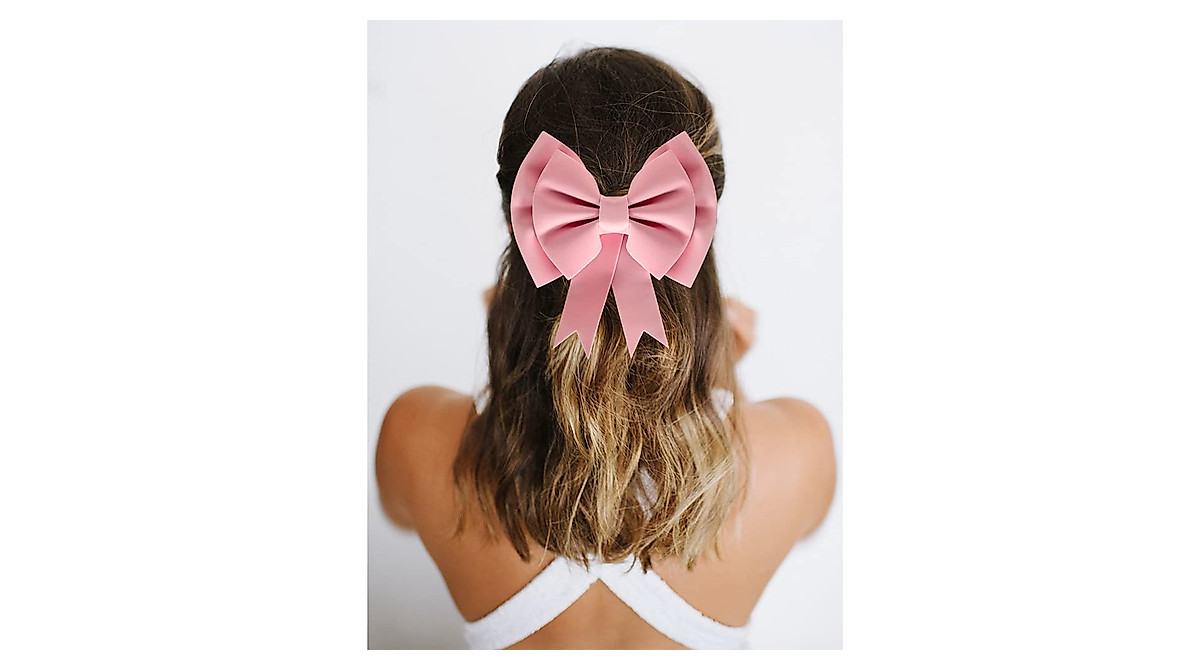 TONIFUL 8 Inch Pink Bows for Gifts, Decor & Crafts | No Assembly