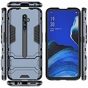 Hybrid Case for Oppo Reno2 F, Shockproof Case for Oppo Reno2 F, Dual Layer Protection Hybrid Rugged Case Hard Shell Cover with Kickstand for Oppo Reno2 F