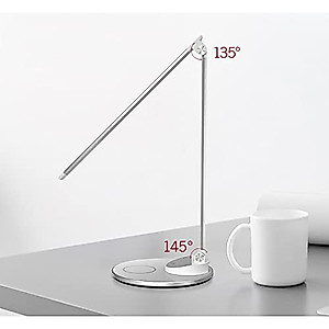 WorkPro™ LED USB Desk Lamp with Wireless Charger, 16-1/2"H, White/Silver