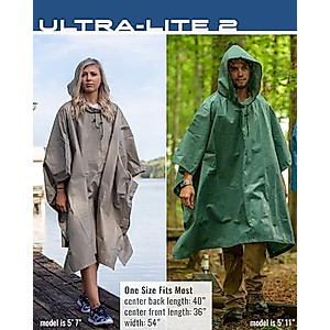 FROGG TOGGS Ultra-Lite2 Reusable Waterproof Breathable Poncho