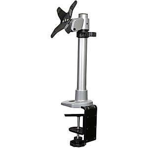 StarTech.com Monitor Desk Mount - Adjustable - Supports Monitors Up to 30" (30.9lb/14kg) - Premium Single Screen VESA Monitor Mount - Desk & Grommet Clamp -Silver (ARMPIVOT)