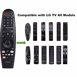 Universal Remote Control for LG Smart TV Magic Remote, Compatible with All Models for LG OLED UHD 4K NanoCell Series Smart TV [NO Voice Function, No Magic Pointer Function]