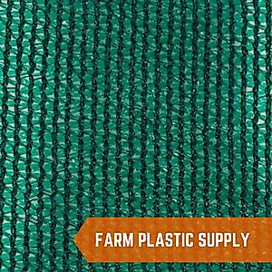 Farm Plastic Supply - Green Shade Cloth - 70% - (6' x 10') - Mesh Fabric for Fence Privacy Screen, Garden Shade, Mesh Fence Screening, Shade Cloth Rolls, Wind Screen