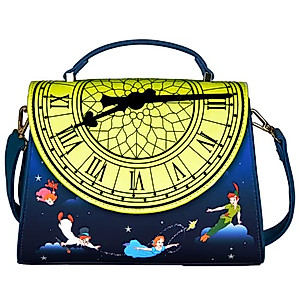Loungefly Disney Peter Pan Glow Clock Crossbody Peter Pan One Size
