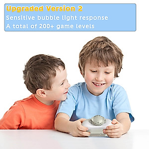 Fast Push Game, Upgraded Pop Fidget Light Up Bubble Handheld Game Toys, Electronic Quick Push Game Fidget Sensory Toys for Autistic Children, Great Birthday for Boys Girls & Teens