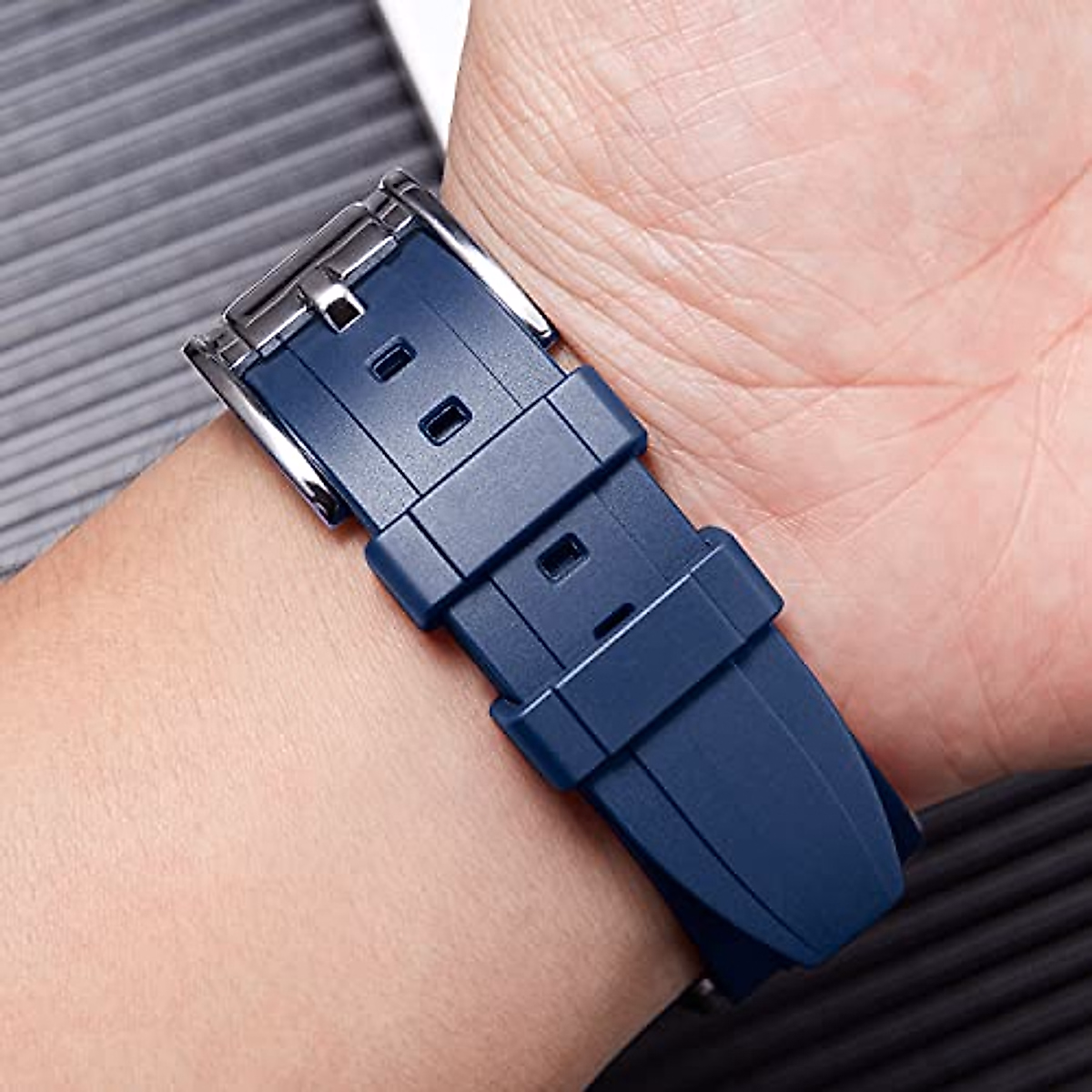 BINLUN Quick Release Silicone Watch Bands Replacement Rubber Watch Straps 18mm 19mm 20mm 21mm 22mm 24mm Smartwatches Bands for Men and Women Waterproof Sport Watchbands with 11 Colors
