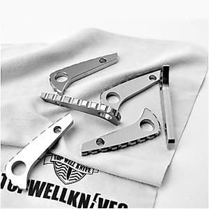 1* Silver Anodized Titanium Back Spacer for Spyderco Paramilitary 2 (C81)