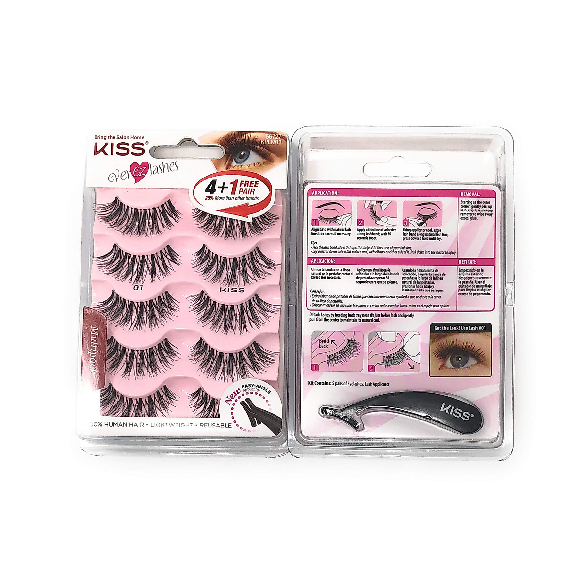 Kiss So Wispy 01 5 Pairs (Pack of 2)