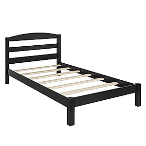 Dorel Asia DA7428-BK Bed, Twin, Black