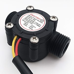 DIGITEN G1/2" Water Flow Hall Sensor Switch Flow Meter Flowmeter Counter 1-30L/min with 1.2m Wire