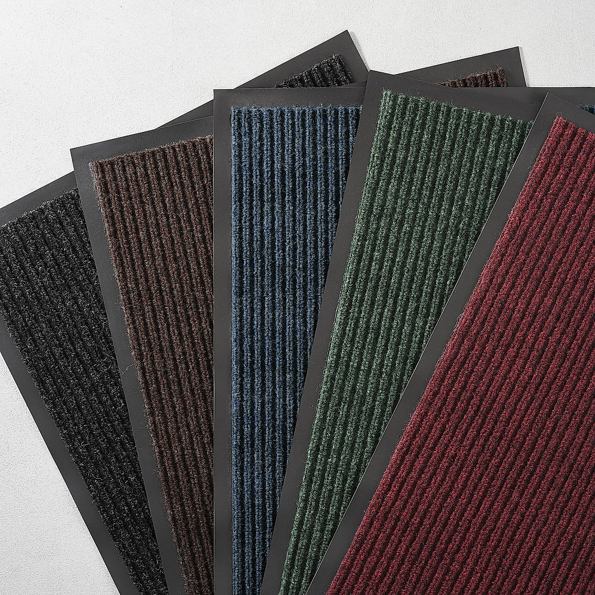 Consolidated Plastics Brush Dry Indoor/Covered Outdoor Entrance Floor Mat, 3' Width x 4' Length, Charcoal