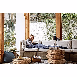 Yzooiyl Weighted Blanket Kids and Adults (for 80 to 125 lb Adult or Child) 41”x60” 10lbs Heavy Blanket with Glass Beads Breathable 100% Cotton（Dark Grey）