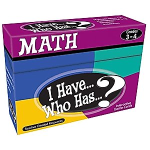 Teacher Created Resources I Have... Who Has...? Math Games Grade 3-4 (7819)