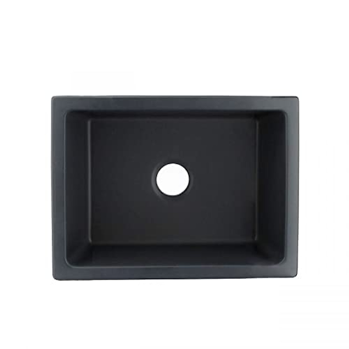 Vintage Tub & Bath 24 X 18 Plain Front Fireclay Reversible Apron Farmhouse Sink - Matte Dark Gray