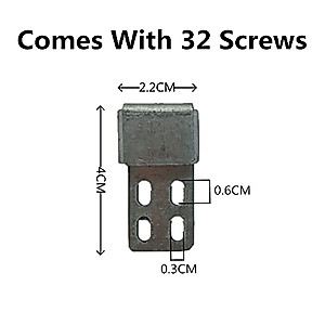 xiaozhenjida 8 Pcs Sectional Couch Clips Spring Clips Sofa Spring Repair Brackets Chair Zig Zag Springs Clips for Most Couch Spring Repair Kit