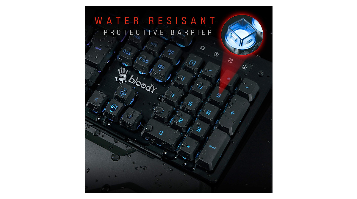 BLOODY B380 Light Strike Gaming Keyboard with RGB Backlit | Fast ...