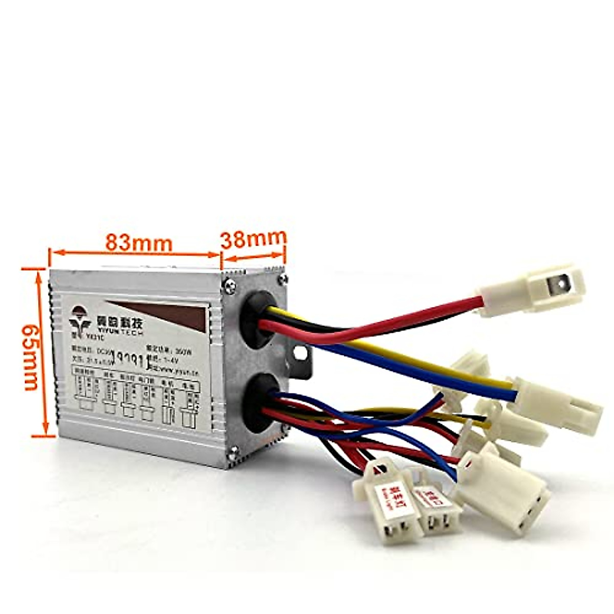 L-faster 24V36V 350W Electric Brush Motor Speed Controller for e-Bike Conversion kit (24V350W)