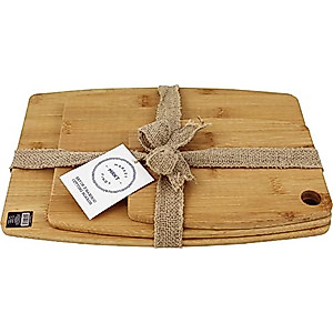 MRKT FINDS 3PK Bamboo Cutting Board, Kitchen Chopping Board, Heavy Duty Serving Tray, Ak426