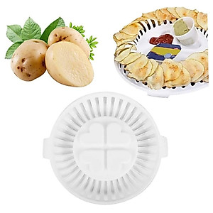 KUYYFDS Potato Chip Maker DIY Low Calories Microwave Oven Baked Potato Chips Grill Fat Free Potato Chips Maker Baking & Pastry Tools Kitchen Accessories Potato Chippers