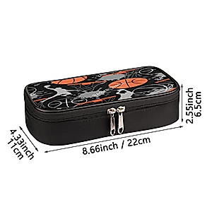 Basketball Pencil Case Basketball Slam Duck Large Capacity Pencil Pouch Simplicity Pencil Box Pencil Bag Pen Case Large Stationery Organizer Bag with Zipper for Kids Boy Girls School Office Supplies