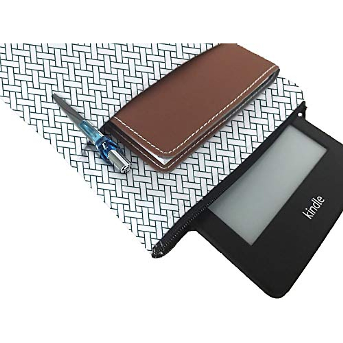 Weave Pattern Book Sleeve - Book Cover for Hardcover and Paperback - Book Lover Gift - Notebooks and Pens Not Included