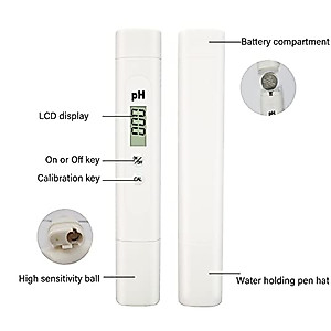 PH Meter, Water PH Tester, Resistance, High Accuracy for Fish Tank