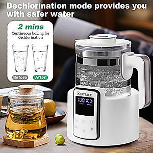 Electric Kettle Temperature Control with 6 Presets, 12h Keep Warm Baby Formula Kettle Hot Tea Maker Thermostatic Kettle Instant Water Warmer