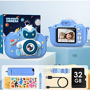 Kids Camera for 3-8 Years Old Toddlers Childrens Boys Girls Selfie Camera 20.0 MP HD 1080P IPS Screen Dual Digital Toy Camera for Kids Christmas Birthday Gifts